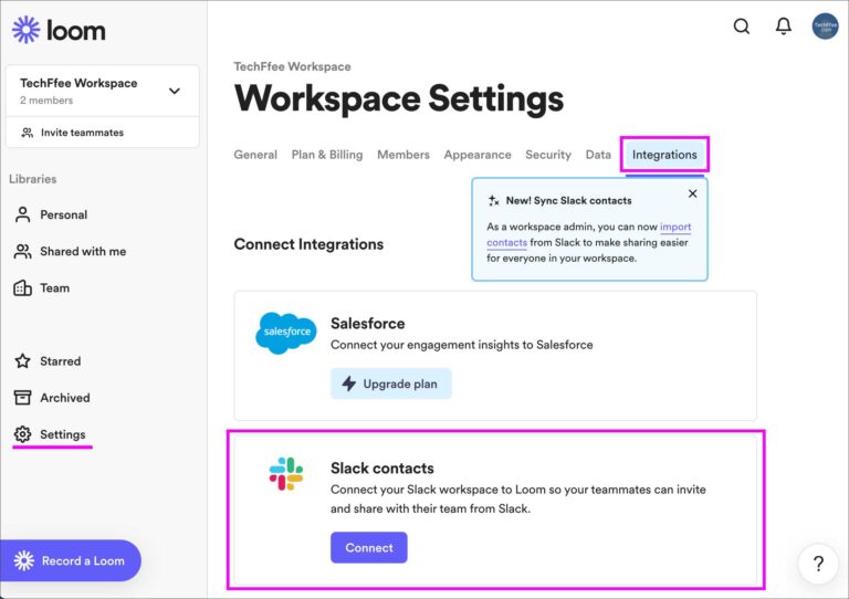 SlackにLoomを連携して非同期ビデオコミュニケーションを導入する | TechFfee
